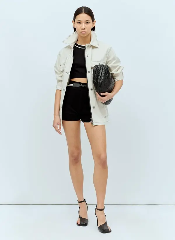 Max Mara Belted Knit Shorts