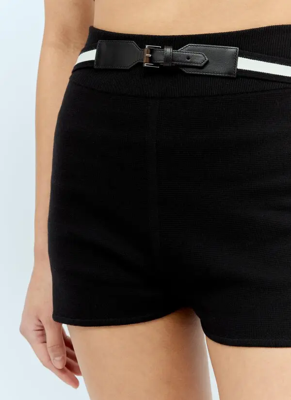 Max Mara Belted Knit Shorts