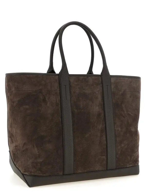 TOM FORD Suede Shopping Bag - Brown