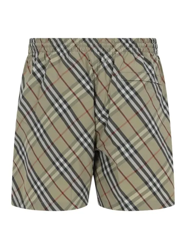 Burberry Check Swimsuit - Green