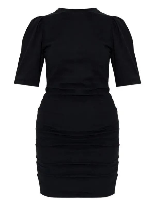 Isabel Marant Étoile Mylda Cotton Dress With Gathered Details - Black