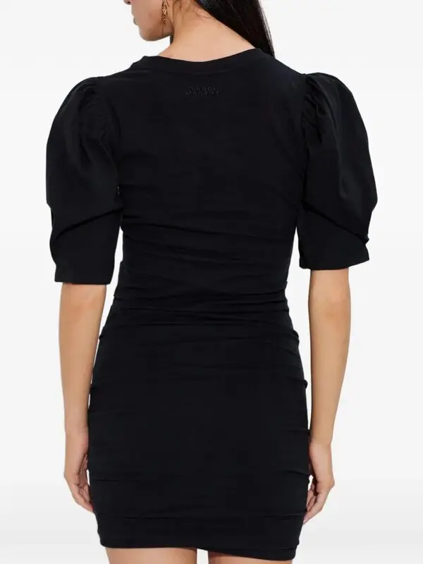 Isabel Marant Étoile Mylda Cotton Dress With Gathered Details - Black