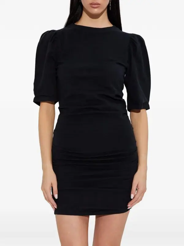 Isabel Marant Étoile Mylda Cotton Dress With Gathered Details - Black
