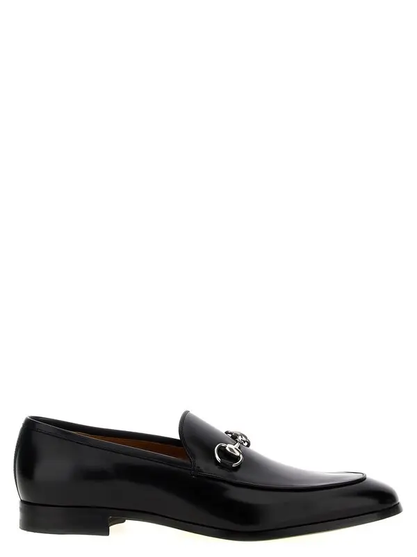 Gucci Morsetto Leather Loafers - Black