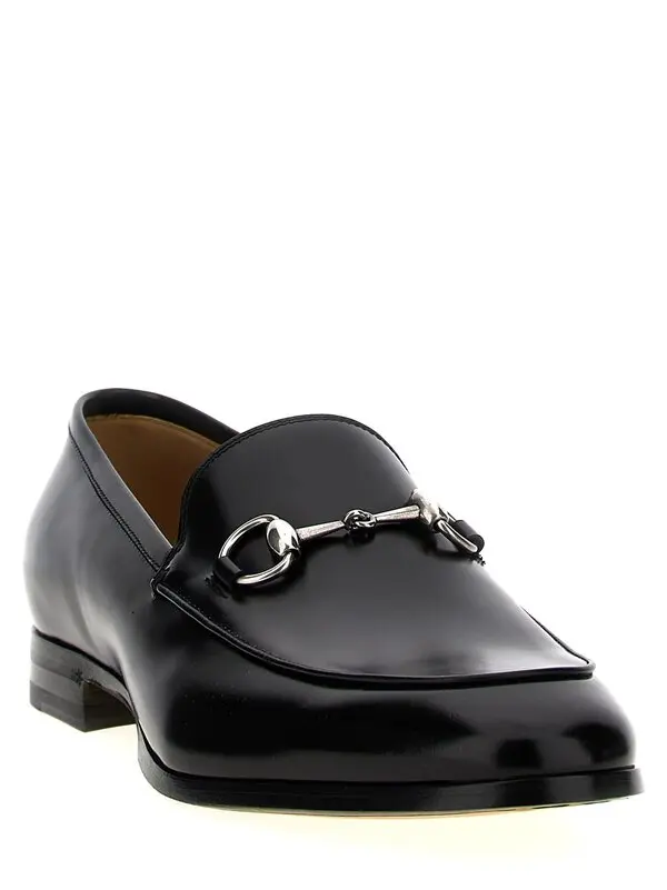 Gucci Morsetto Leather Loafers - Black