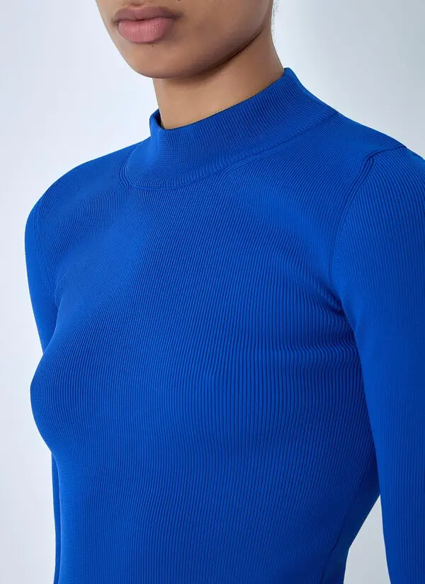 JIL SANDER Mockneck Sweater - Blue