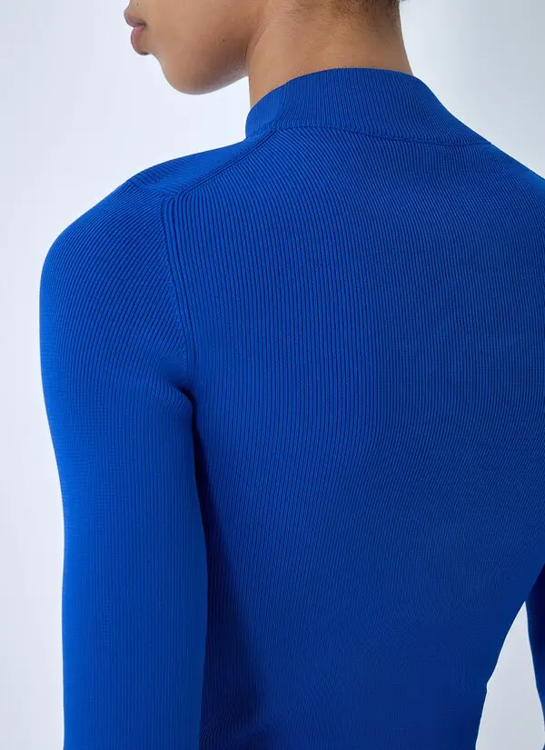 JIL SANDER Mockneck Sweater - Blue