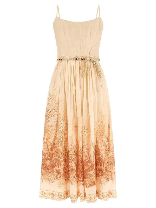 Zimmermann Wanderlust Cotton Midi Dress - Pink
