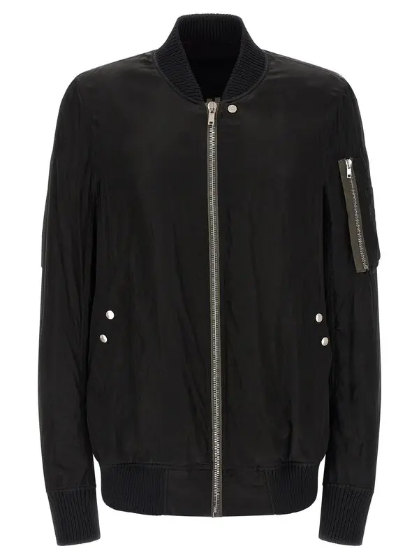 Rick Owens Classic Flight' Bomber Jacket - Black