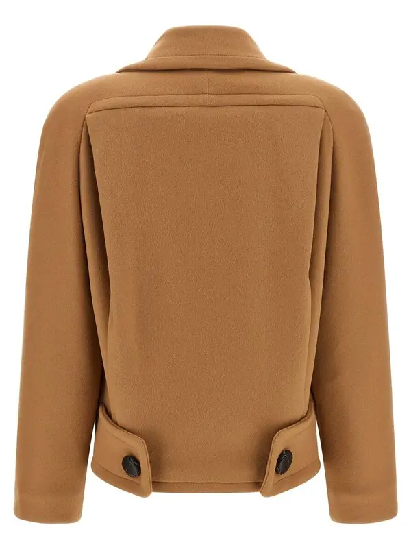 Stella McCartney Wool Double-breasted Coat - Cream