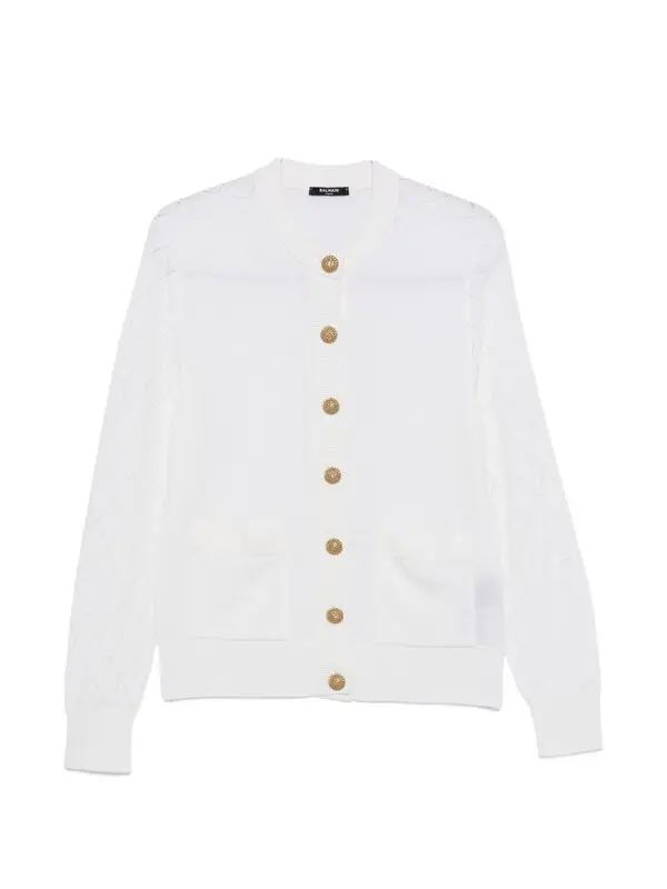 Balmain Wool Cardigan - Multicolor