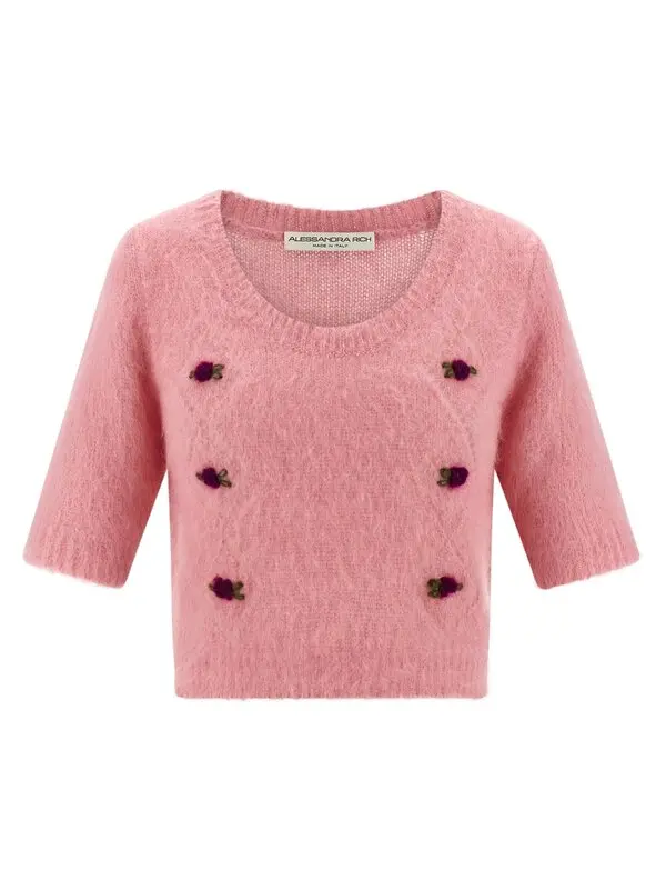 Alessandra Rich Carded Mohair' Sweater