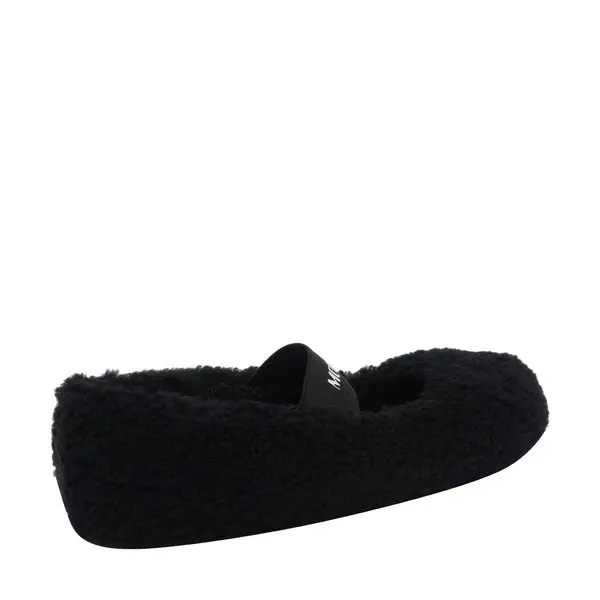 Moon Boot Shearling Flats - Black