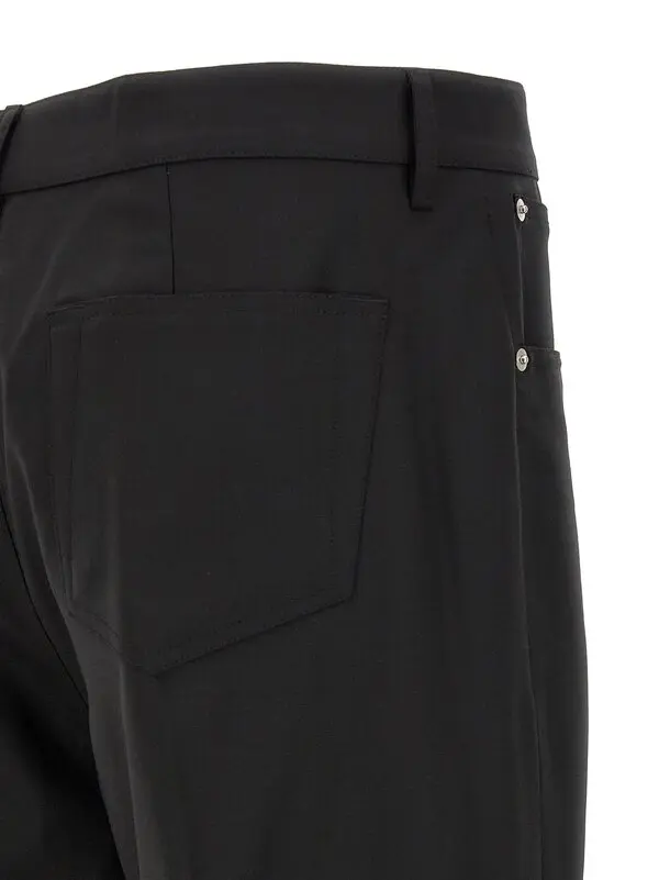 Rick Owens Geth Virgin Wool Trousers - Black