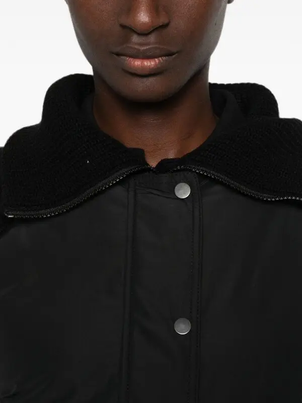 Brunello Cucinelli Taffeta And Wool Knit Down Jacket