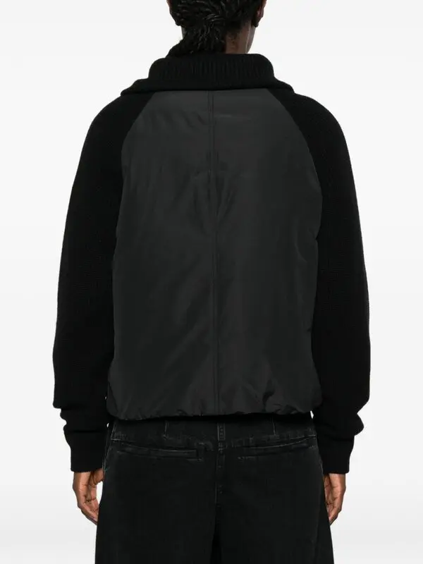Brunello Cucinelli Taffeta And Wool Knit Down Jacket