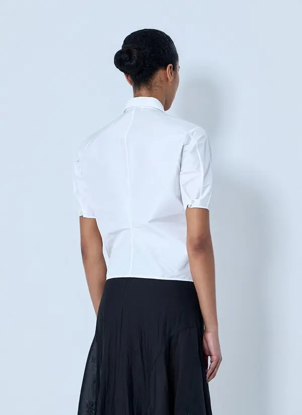 JIL SANDER Cotton Poplin Shirt - White