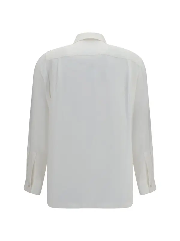 Max Mara Geranio Crepe De Chine Shirt - White