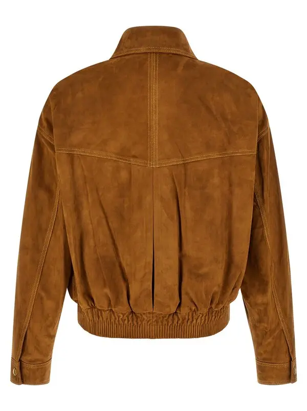 Versace Suede Blouson - Brown