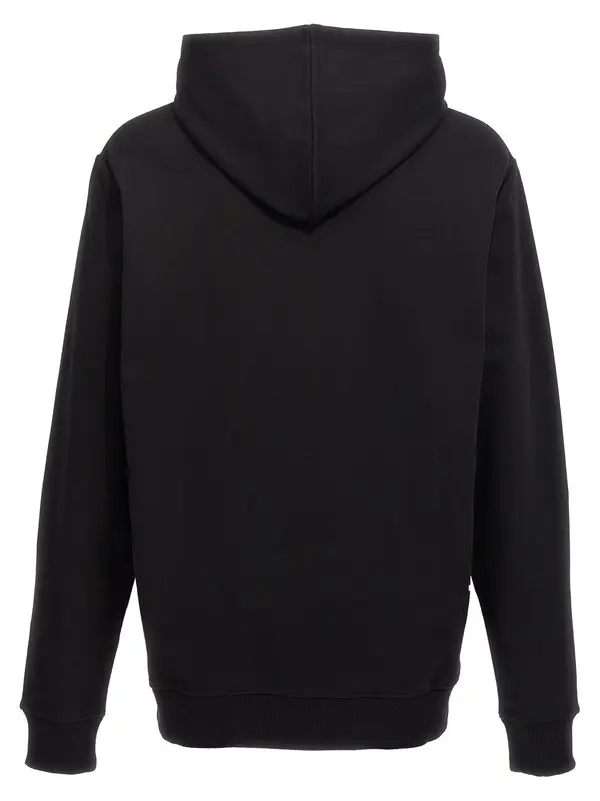 Balmain Signature Organic Cotton Hoodie - Black