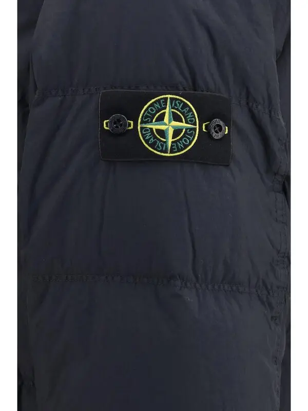Stone Island Crinkle Reps Ny Down Jacket - Blue