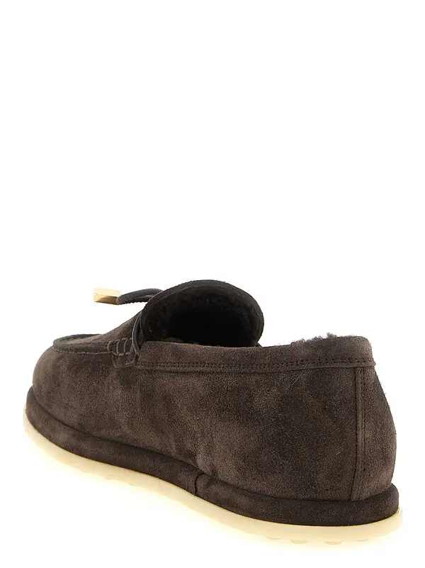 TOD'S Suede Loafers - Brown