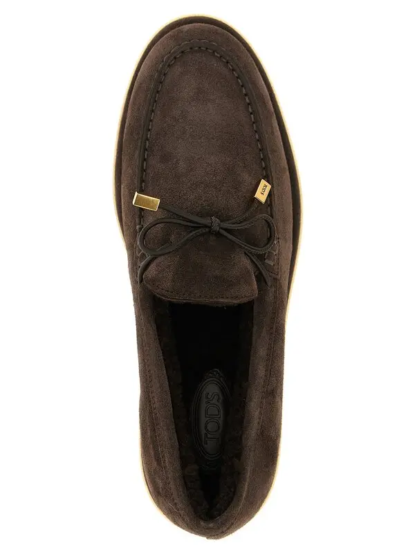 TOD'S Suede Loafers - Brown