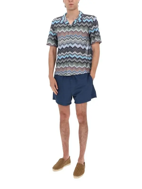 Missoni Viscose Zigzag Print Shirt - Multicolor