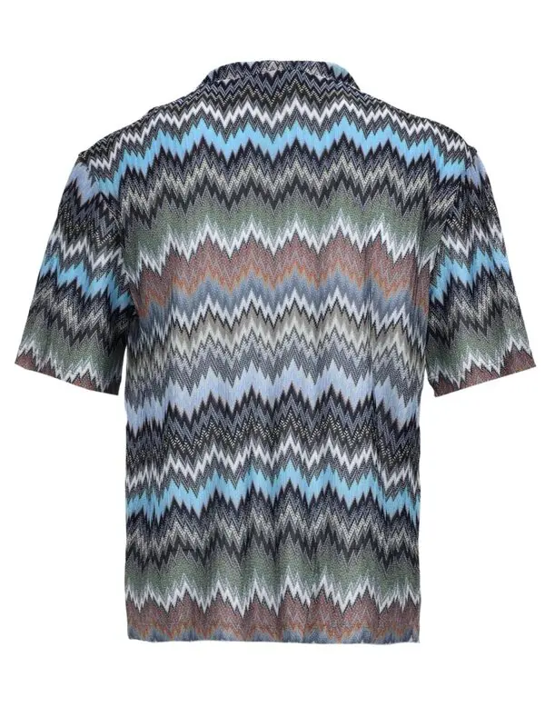 Missoni Viscose Zigzag Print Shirt - Multicolor