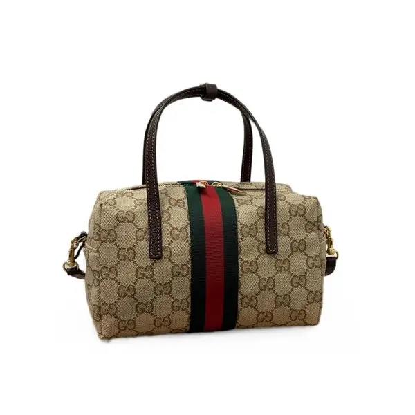 Gucci Gg Supreme Canvas Luggage - Cream