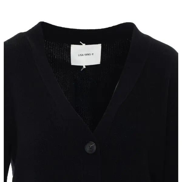 LISA YANG Danni Cashmere Cardigan - Black