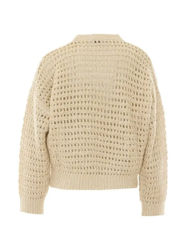 Brunello Cucinelli Wool And Cashmere Open-knit Sweater