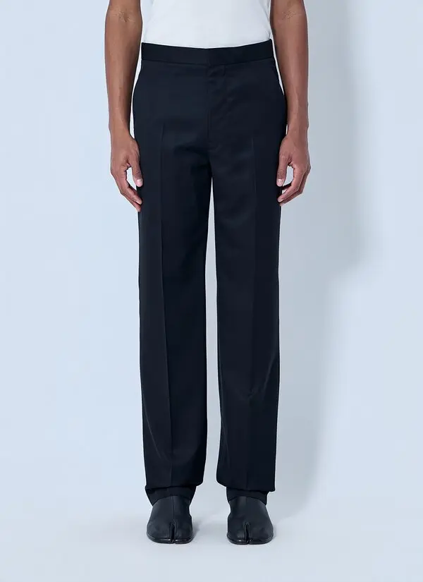 MAISON MARGIELA Wool Tailored Trousers - Black