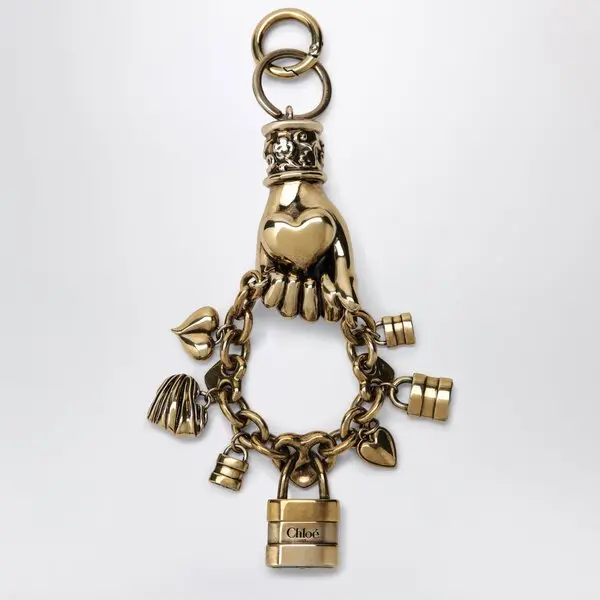 Chloé Symbols Hand & Heart Bag Charm