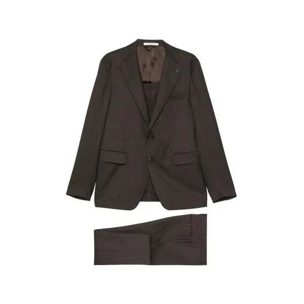 Tagliatore Suits Single Breasted Suits - Brown