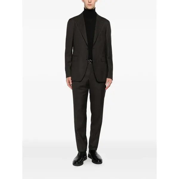 Tagliatore Suits Single Breasted Suits - Brown