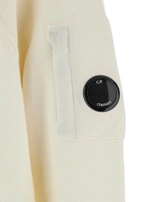 C.P. COMPANY Wool Blend Sweater - White
