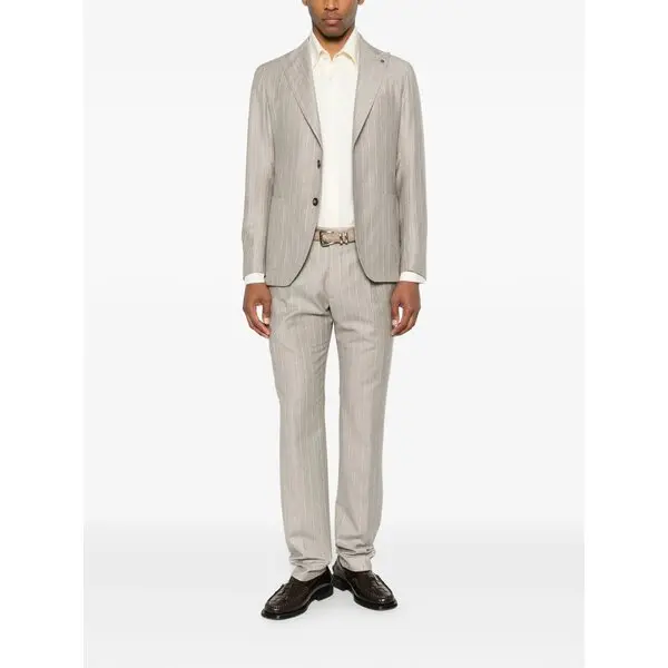 Tagliatore Grey Suits Single Breasted Suits