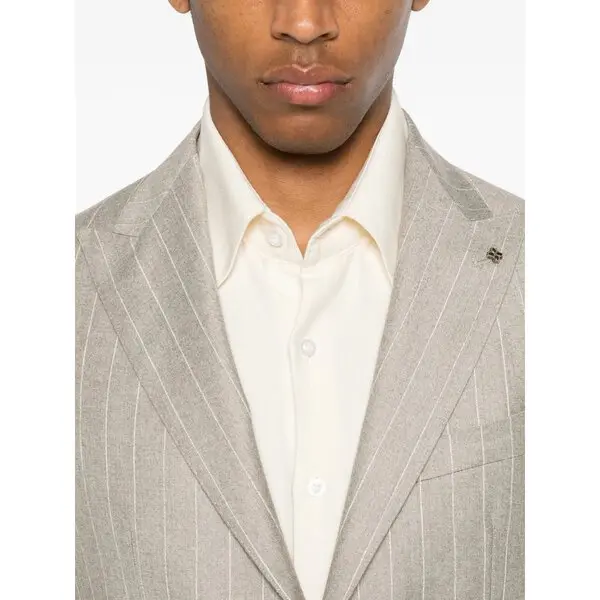 Tagliatore Grey Suits Single Breasted Suits