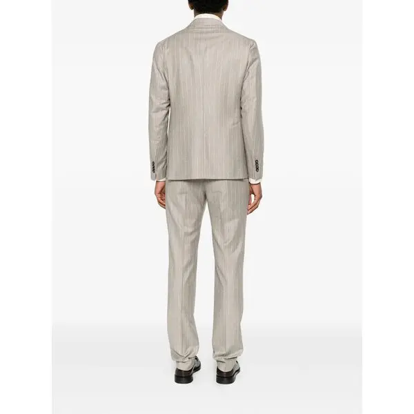 Tagliatore Grey Suits Single Breasted Suits