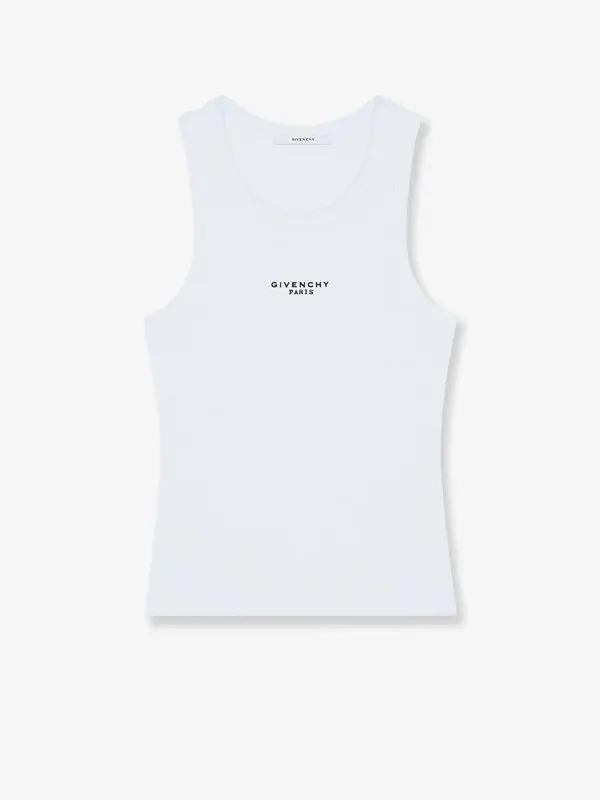 Givenchy Cotton Blend Tank Top - White