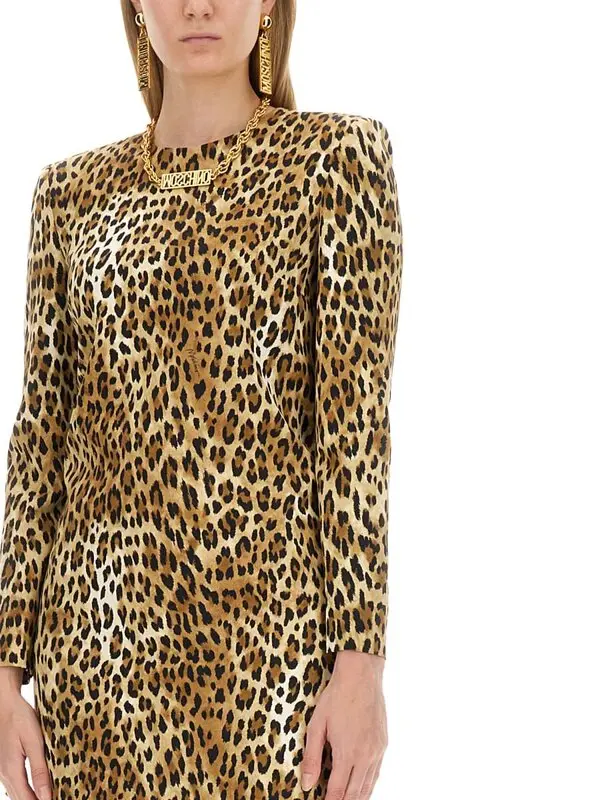 Moschino Dress With Animal Pattern