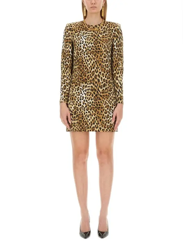Moschino Animal Pattern Dress - Multicolor