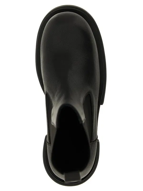 Rick Owens Leather Ankle Boots