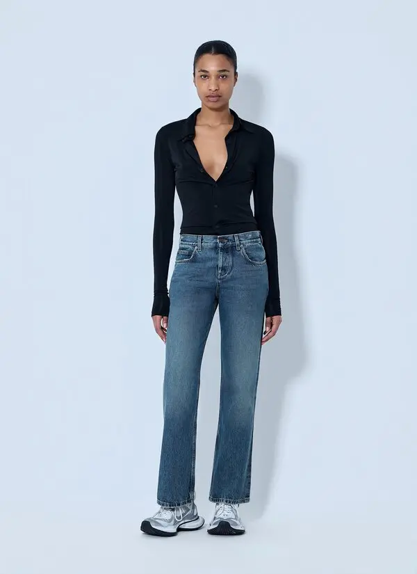 Balenciaga Regular Fit Straight Leg Jeans