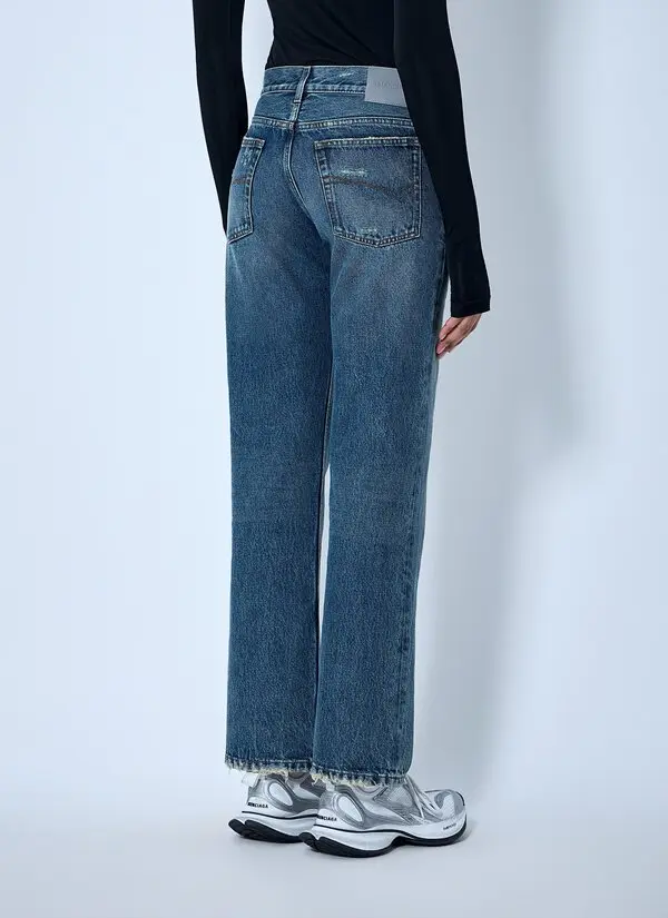 Balenciaga Regular Fit Straight Leg Jeans