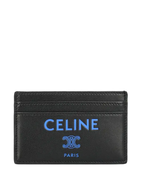 Celine Leather Credit Card Case - Multicolor