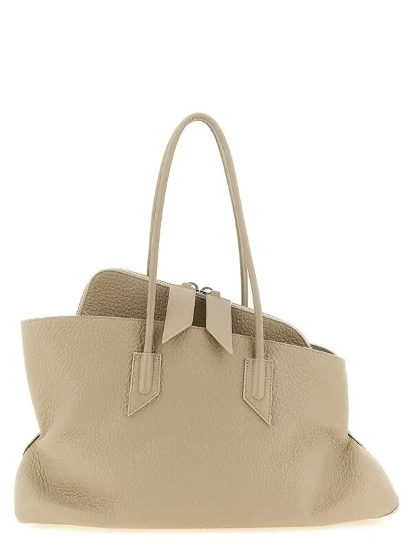 Attico La Passeggiata Medium' Shoulder Bag - Cream