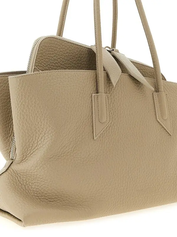 Attico La Passeggiata Medium Shoulder Bag - Cream