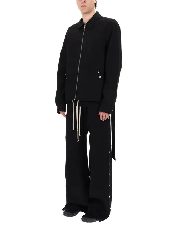 Rick Owens Pusher Wide Leg Pants - Black